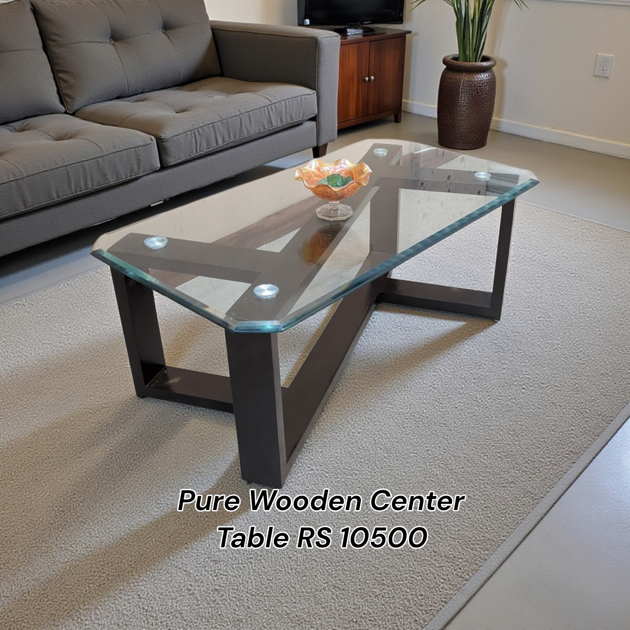 Pure Wooden Center Table – thegaragesalepk