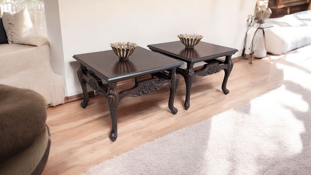 Sheesham Wood Pair of Corner Table – thegaragesalepk